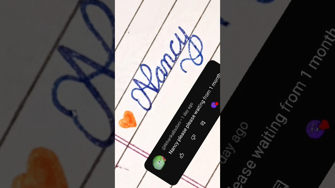 requested name 'Nancy'#calligraphy #signature #handwriting #trending # ...