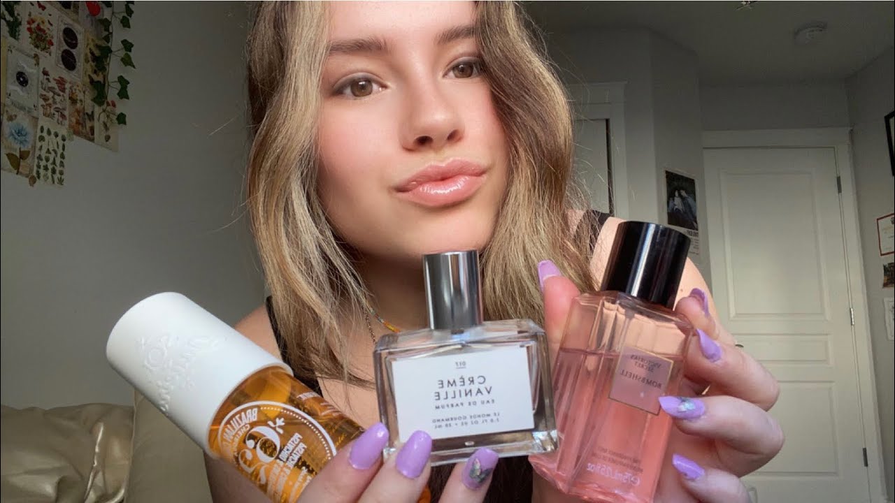 ASMR| My Perfume Collection☁️(Personal Attention, Spraying you, Tapping ...