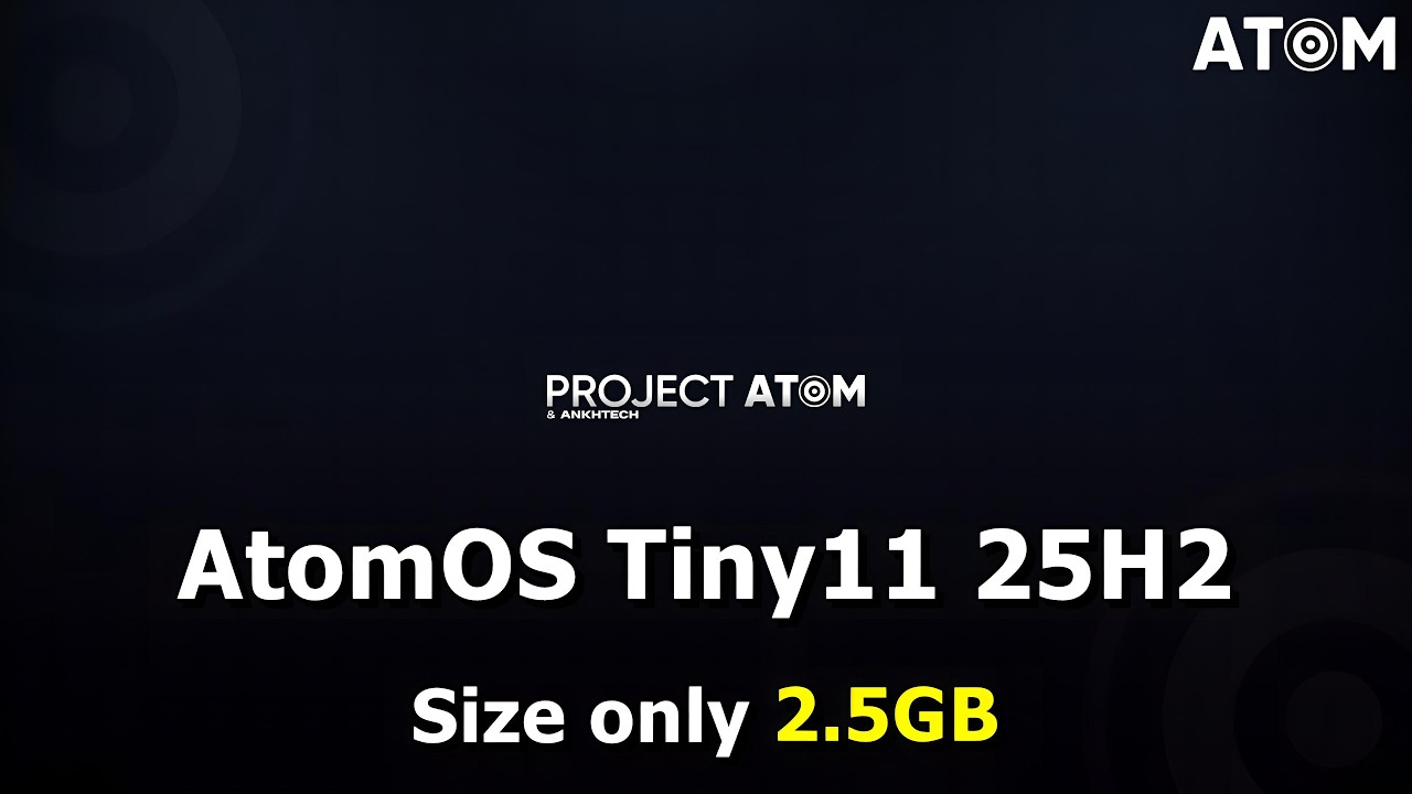 AtomOS: Solusi Windows 11 Paling Ringan Khusus Untuk Gaming! - YouTube