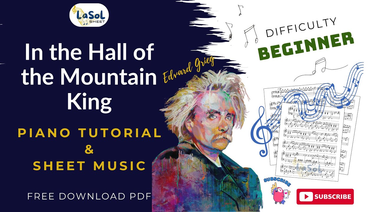 IN THE HALL OF THE MOUNTAIN KING | PIANO TUTORIAL & SHEET MUSIC (FREE ...