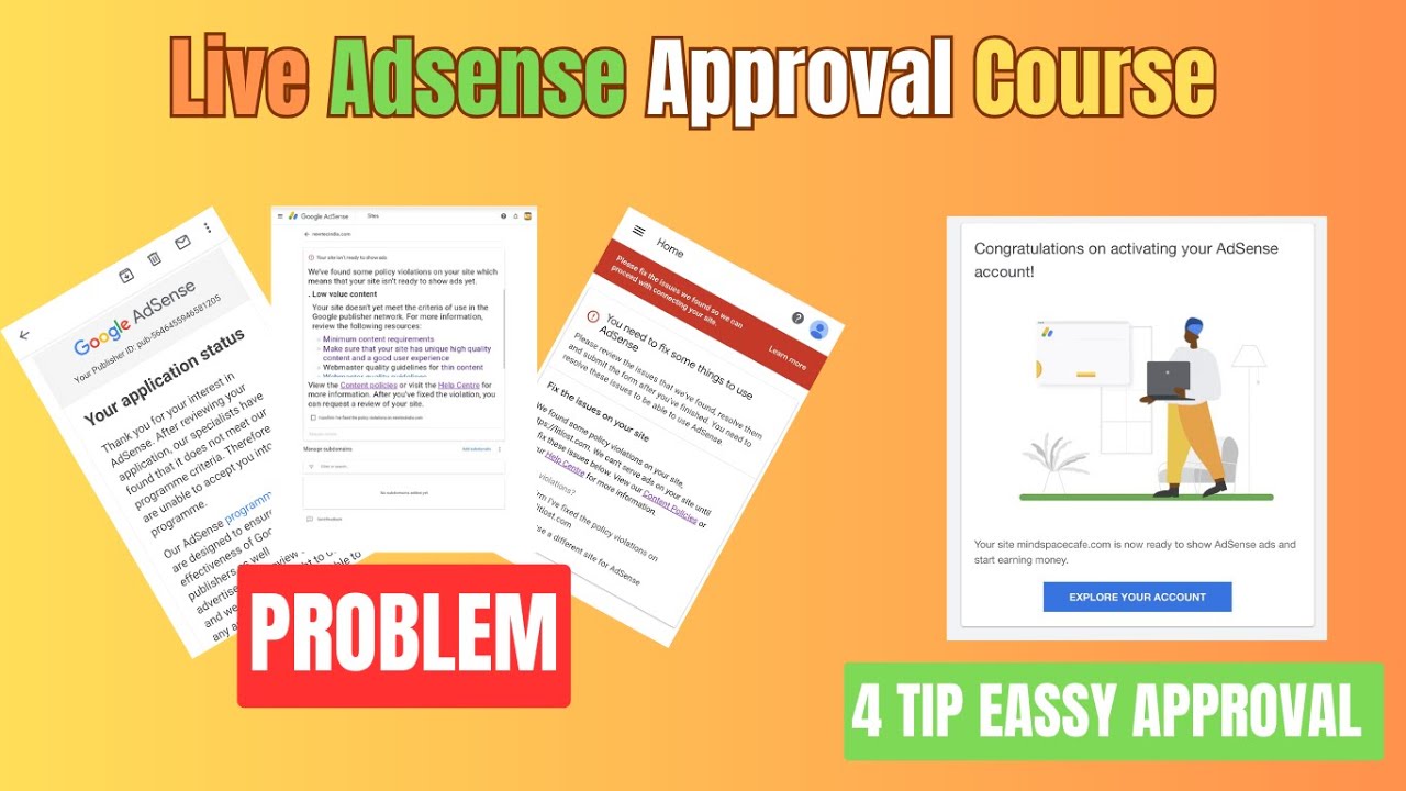 Google AdSense Approval Course 3 in Hindi ( Basic To Advance ) #googleadsense @aabeedgehlod ...
