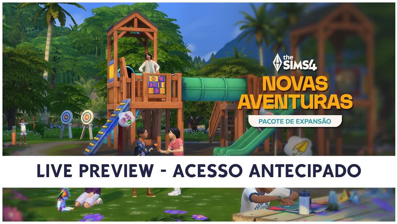 The Sims 4 - Novas Aventuras - Live Preview - Acesso Antecipado - YouTube
