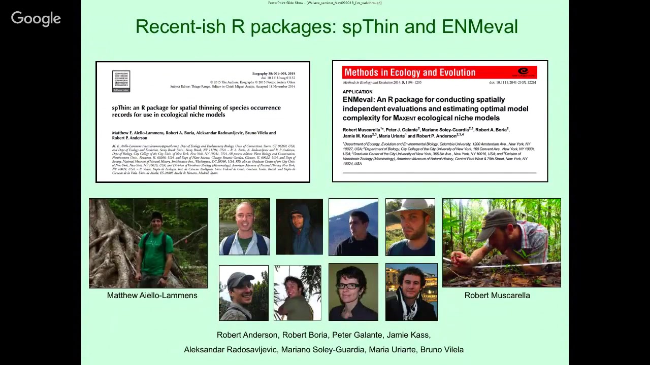 Wallace Ecological Modeling App BITC webinar - YouTube