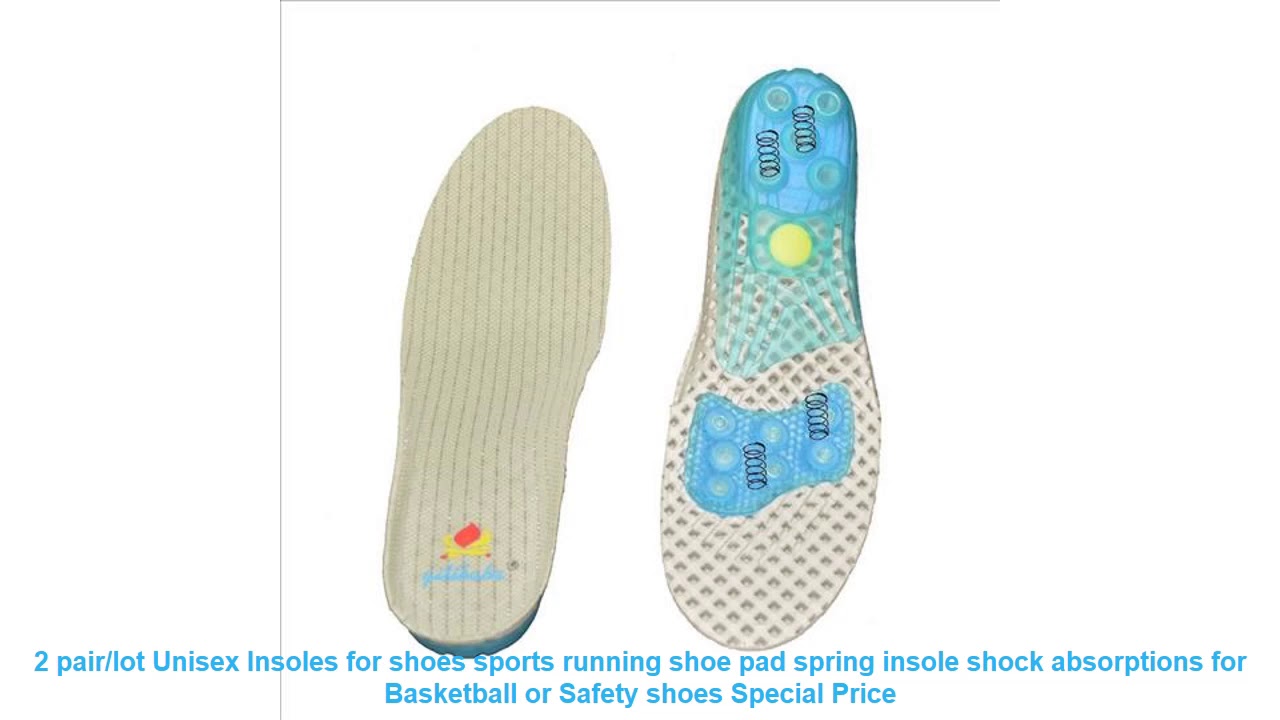 2 pair/lot Unisex Insoles for shoes sports running shoe pad spring ins ...