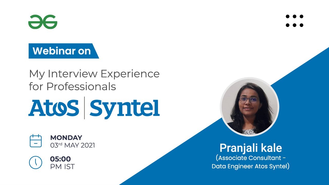 Webinar | My Interview Experience for Professionals | Atos Syntel - YouTube