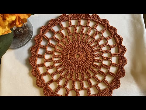 Çok Kolay Supla Modeli / Easy Crochet Placemat Pattern