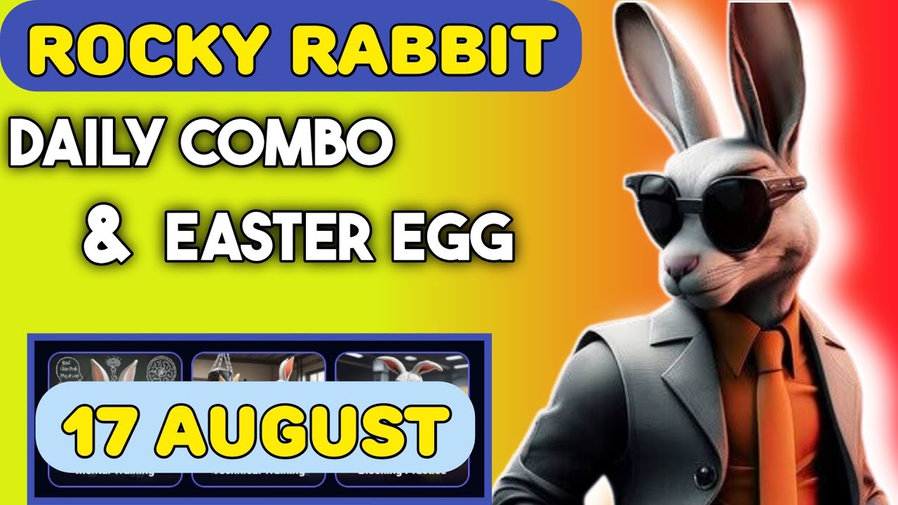 Rocky Rabbit Daily Combo & Ester Egg | 17 August Rocky Rabbit Combo ...