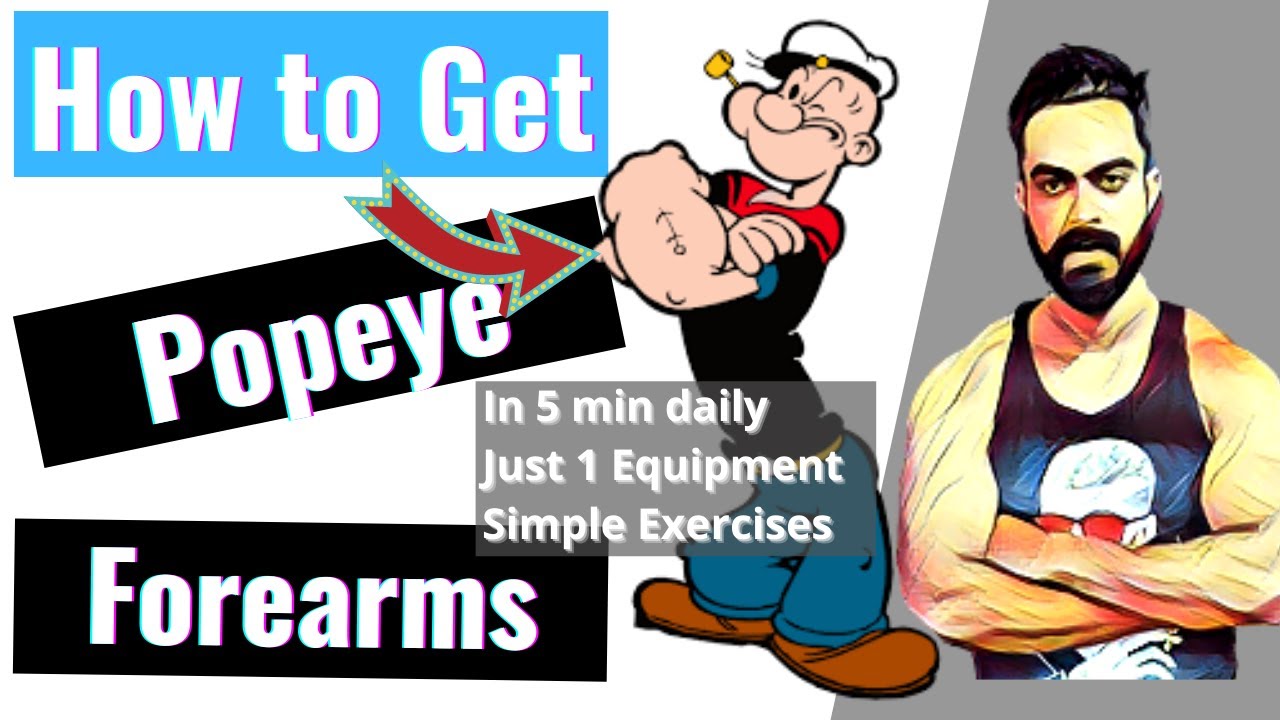 How To Get Popeye Forearm Muscle || forearms home workout - YouTube