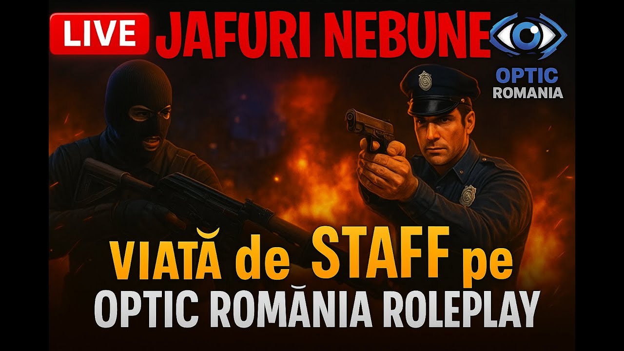 🔥 LIVE | VIAȚA de STAFF pe OPTIC ROMÂNIA RP | JAFURI NEBUNE & URMĂRIRI ...