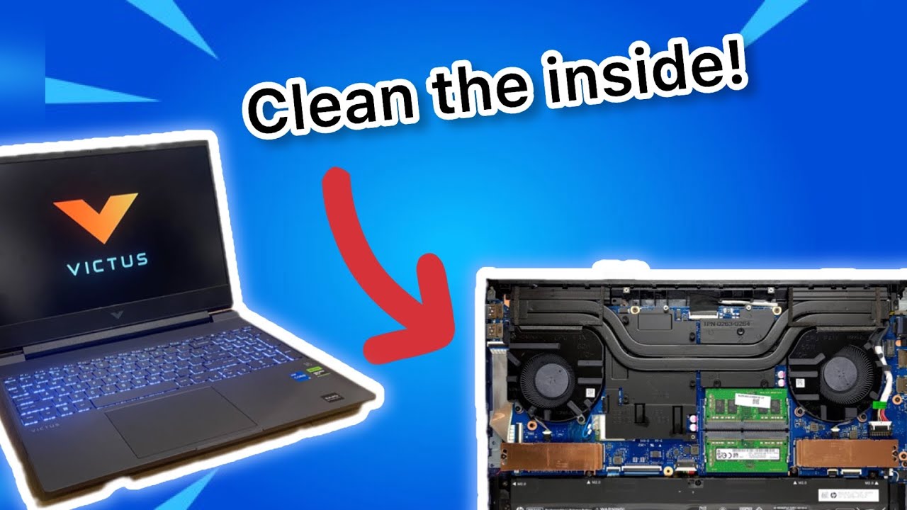 How to clean the inside of a laptop | HP Victus - YouTube