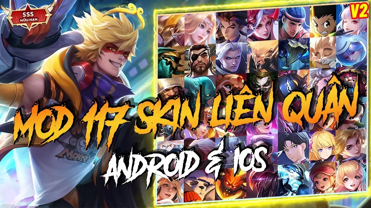 MOD SKIN: Hướng Dẫn MOD 117 Skin Liên Quân V2 Full Hiệu Ứng Âm Thanh Mới Nhất - AnLQ Mod - YouTube