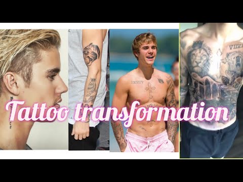 Justin Bieber Tattoo Transformation - 2020