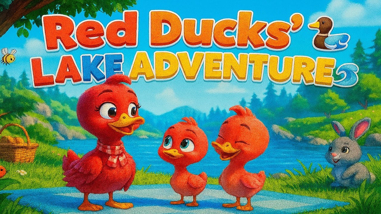 Red Ducks’ Lake Adventure 🦆🌊 | Fun 3D Kids Cartoon with Swimming ...