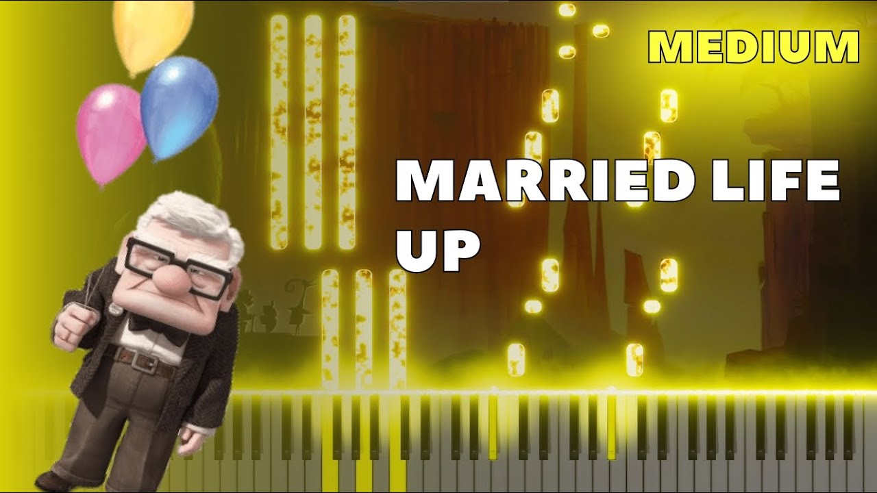 How to play Married life from up on piano - YouTube