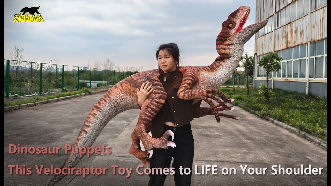 This Velociraptor Toy Comes to LIFE on Your Shoulder | Dinosaur puppets ...