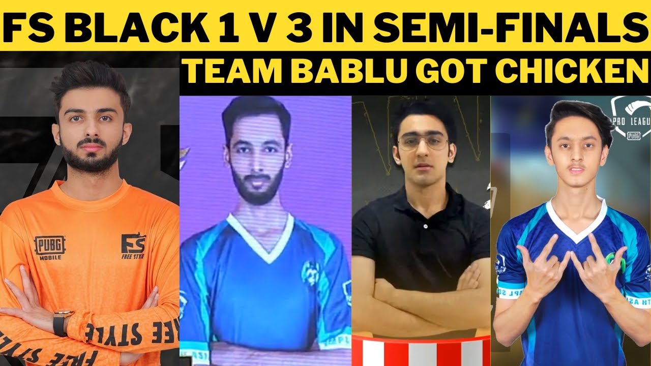 FsBlack 1 v 3 | Team Bablu Got Chicken dinner | Hive Esports ...