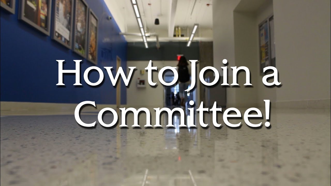 How to Join a Committee - YouTube