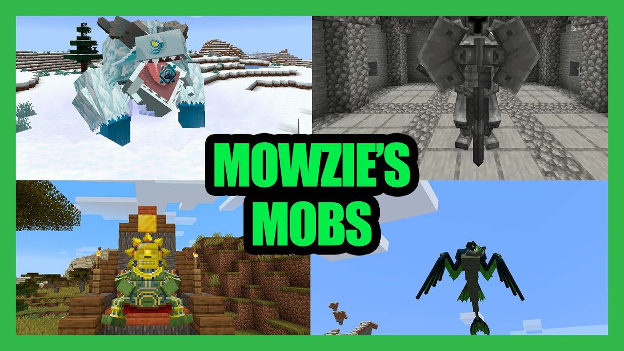 Nuevos Jefes Y Mobs En Minecraft! | Mowzie's Mobs Review MOD - YouTube