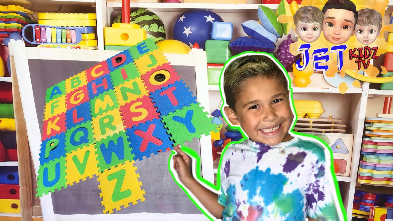 ABC SONG | Pretend Play with Jaydon | English Alphabet Phonics | Kid fun - YouTube