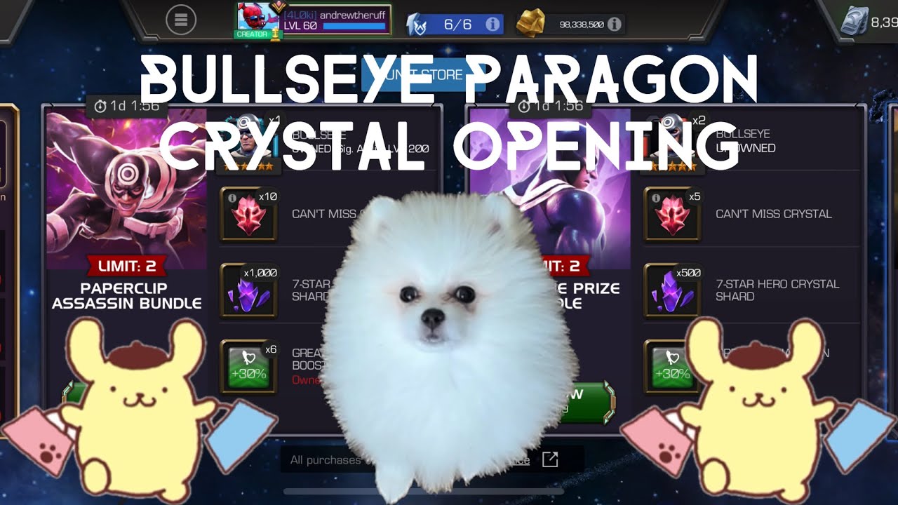 Bullseye Paragon Crystal Opening! Rankup and First Battlegrounds Match ...