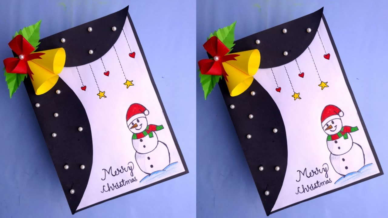 How to make greeting card for christmas | Christmas gift for friend ...