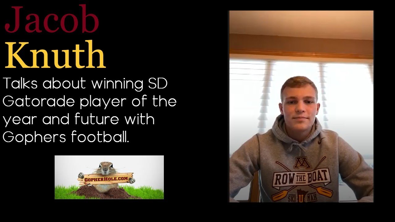 South Dakota Gatorade player of the year QB Jacob Knuth talks about ...