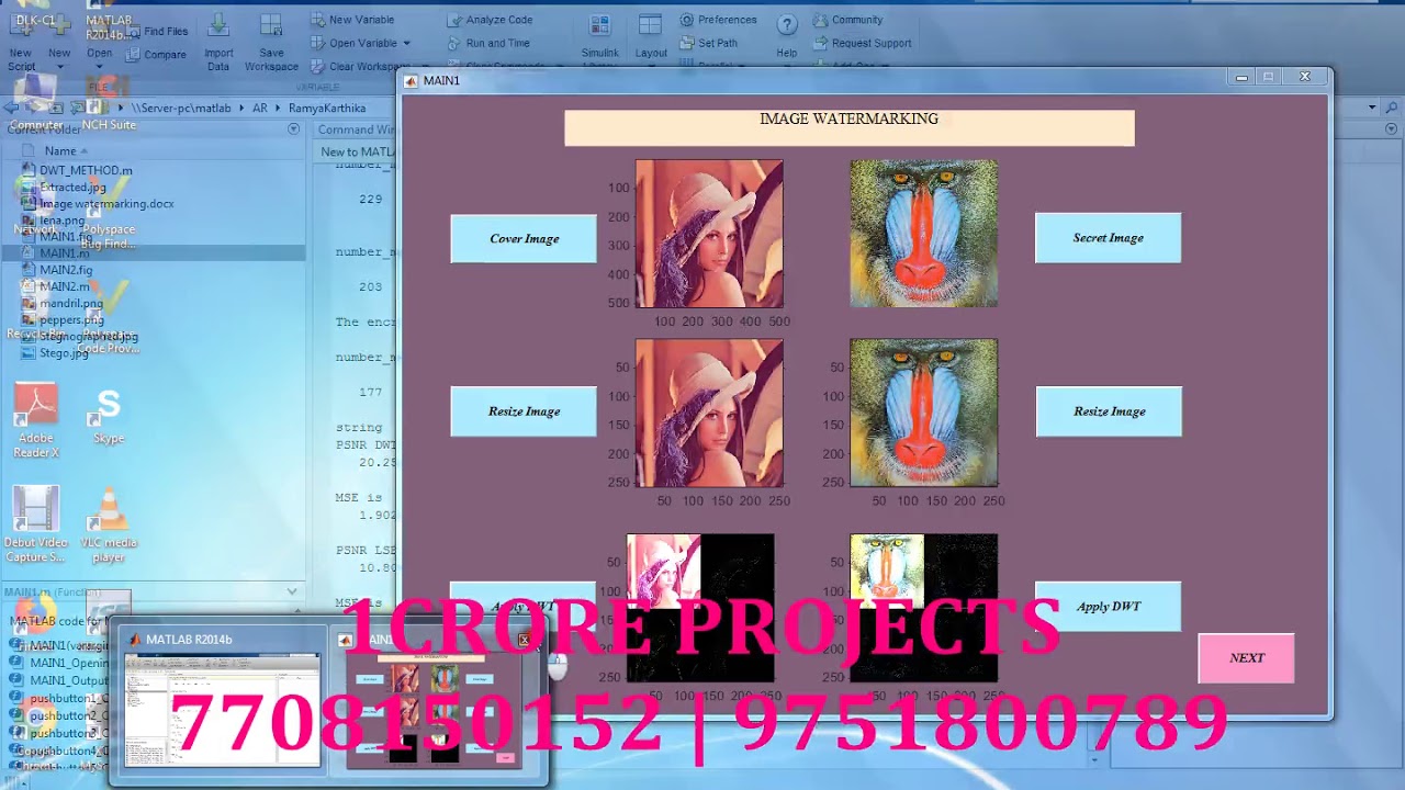Image Watermarking Using Svd And Dwt Algorithm By Matlab 1crore Projects Youtube