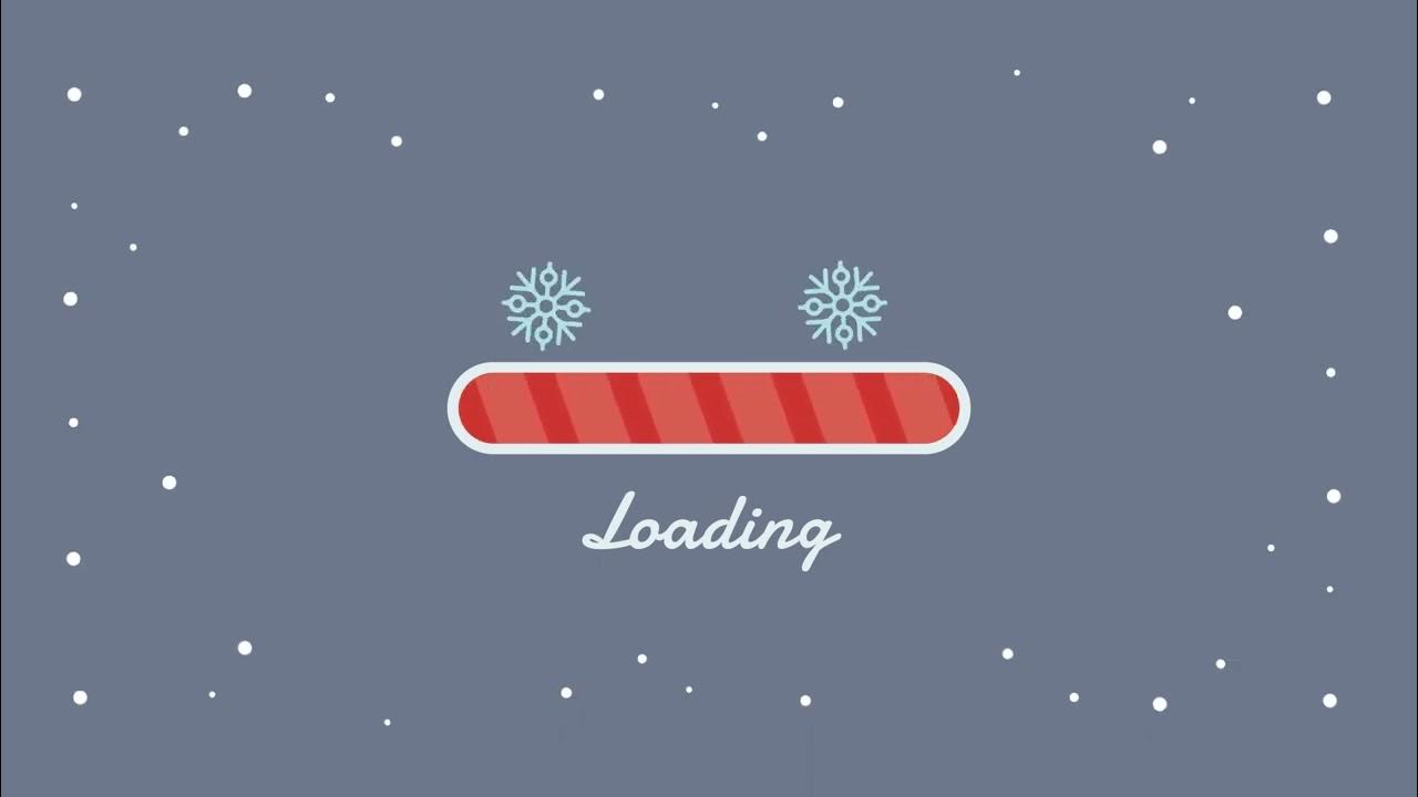 Winter loading animation template - YouTube