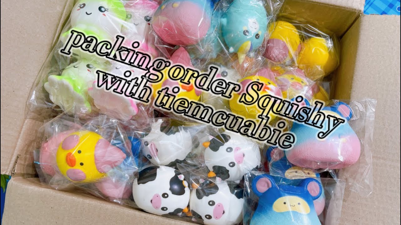 Gói bưu phẩm Squishy cho khách đặt trên Tiktokshop và shop hàng xiu ...