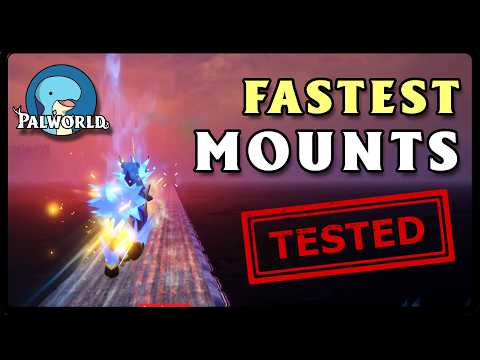 BEST MOUNTS IN PALWORLD, COMPARED! | 70+ Fastest Pals