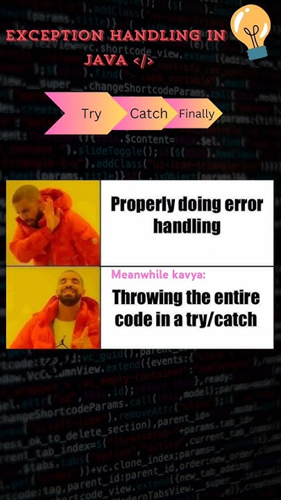 Exception handling: handling run time exceptions using try,catch,finally #memes - YouTube