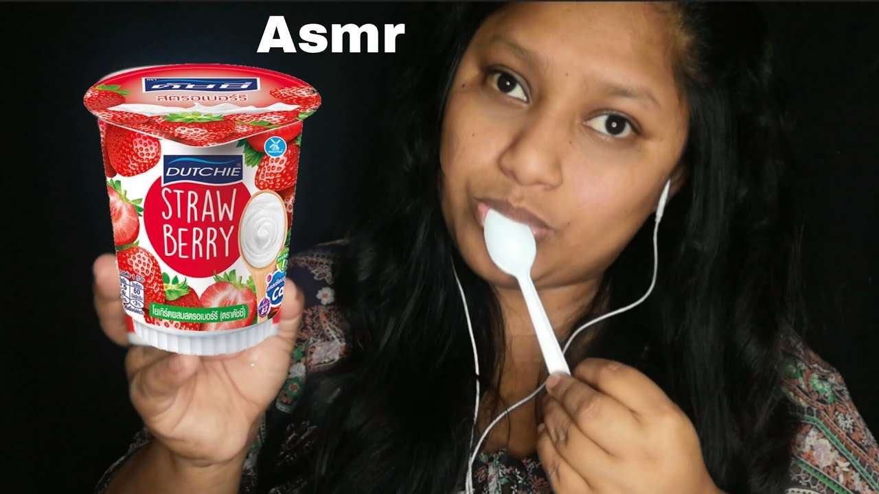 ASMR: COMIENDO YOGURT - YouTube