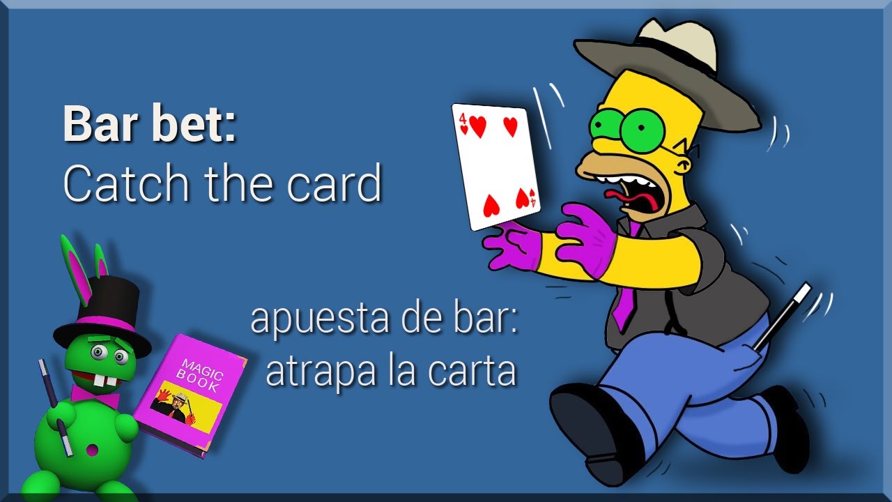 Bar bet: "catch the Card" - Apuesta de Bar: "Atrapa el Naipe" - YouTube