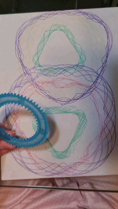 Massive embeded spirograph arts with gel pens #art #spirograph #math - YouTube