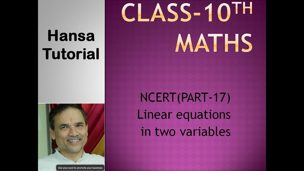 CLASS 10 I NCERT MATHS I CH 3 LINEAR EQUATION IN TWO VARIABLES PART 17 class-10-i-ncert-maths-i-ch-3-linear-equation-in-two-variables-part-17
