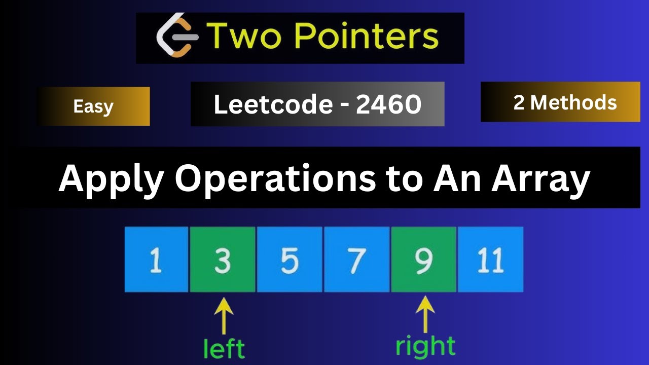 Apply Operations To An Array Using Java Leetcode 2460 Codeplusmath 6943