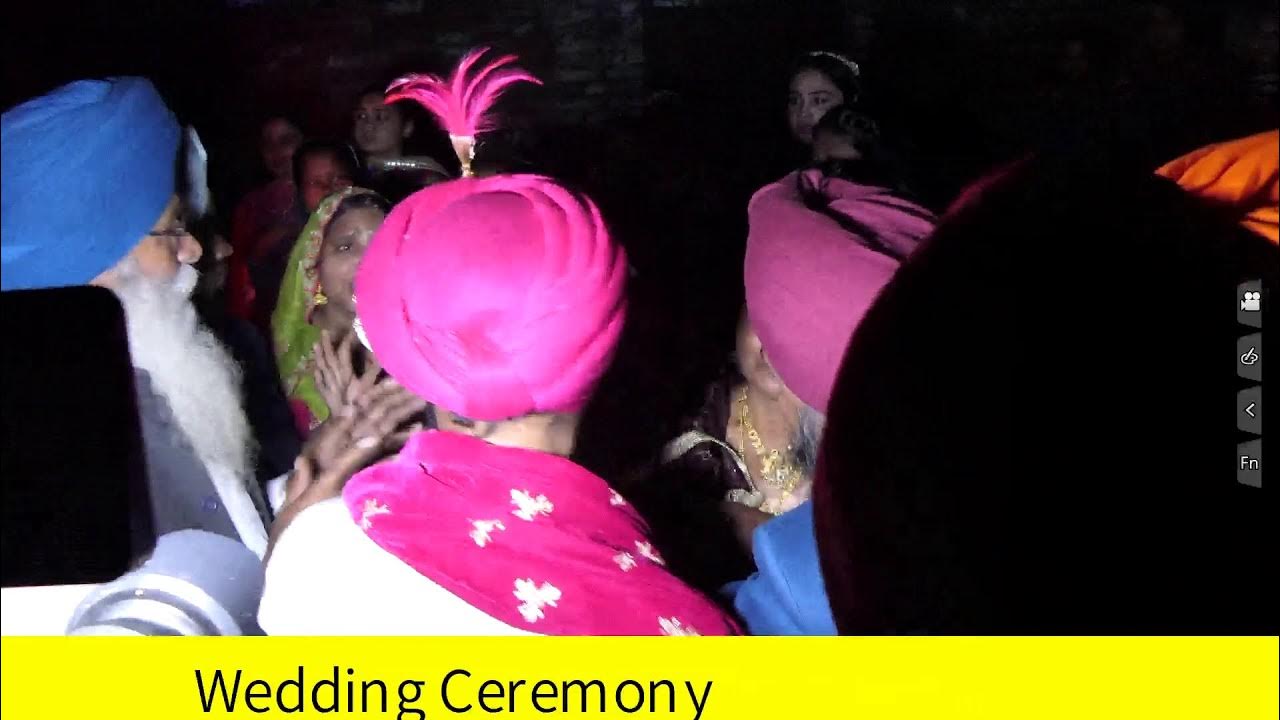 wedding ceremony Manjinder pal singh weds kiranjeet Kaur live by sidhu studio.kaler m 99144 ...