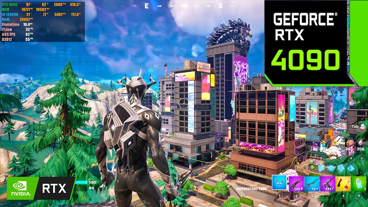 Fortnite : RTX 4090 24GB ( 4K Maximum Settings RTX ON / DLSS OFF ...