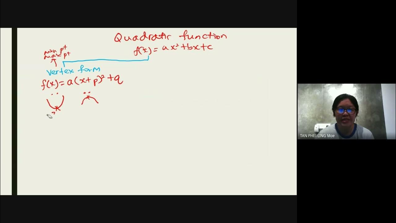 ADD MATHS KSSM | Form 4 Chapter 2: 2.3 Quadratic Functions - YouTube