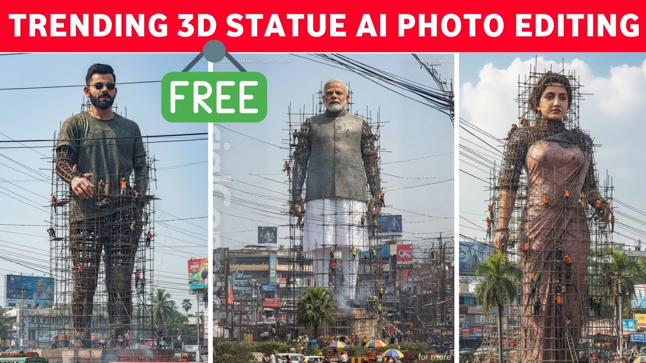 Trending Instagram Viral 3D Statue Ai Photo Editing | Gemini 3D Ai ...