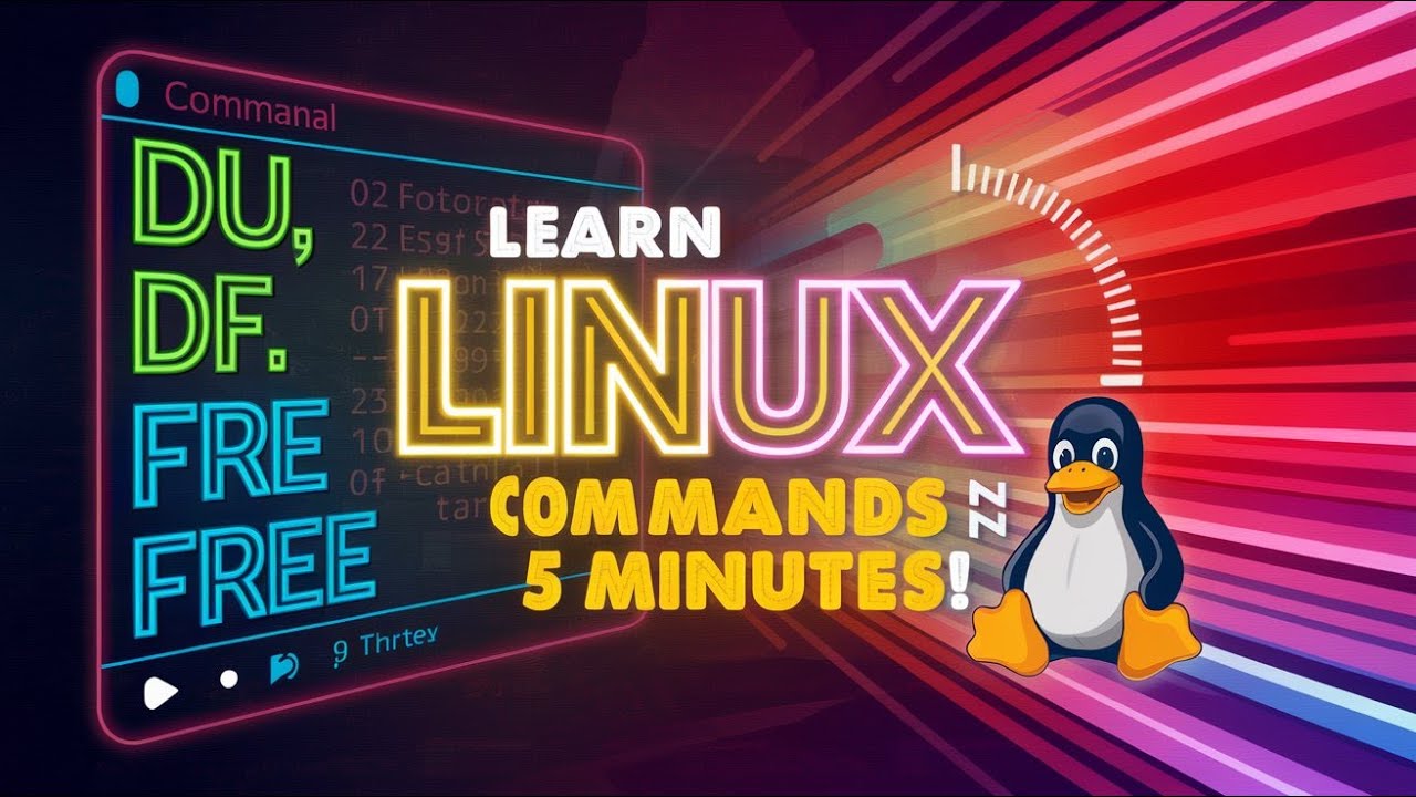 🚀Learn du ,df, free commands in Linux 💥 in 5 Minutes! 🚀 #linux # ...