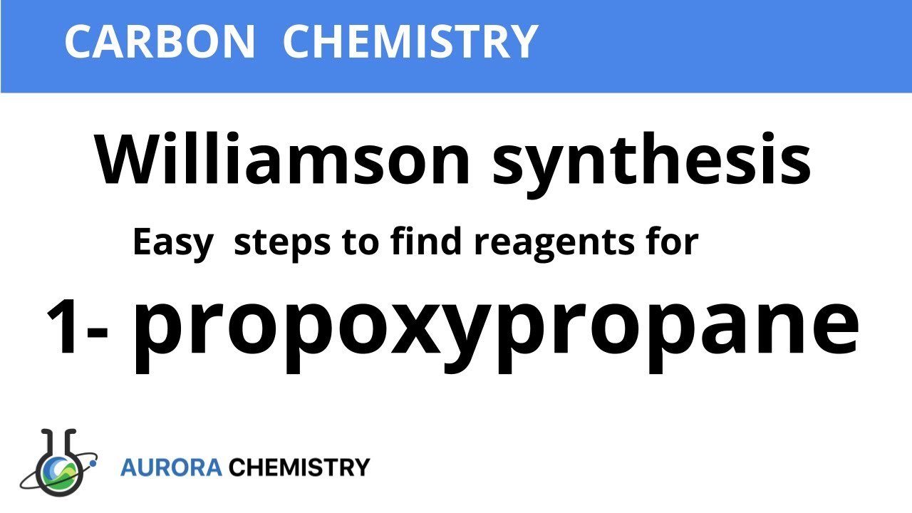 Williamson synthesis || Preparation of 1-Propoxypropane - YouTube