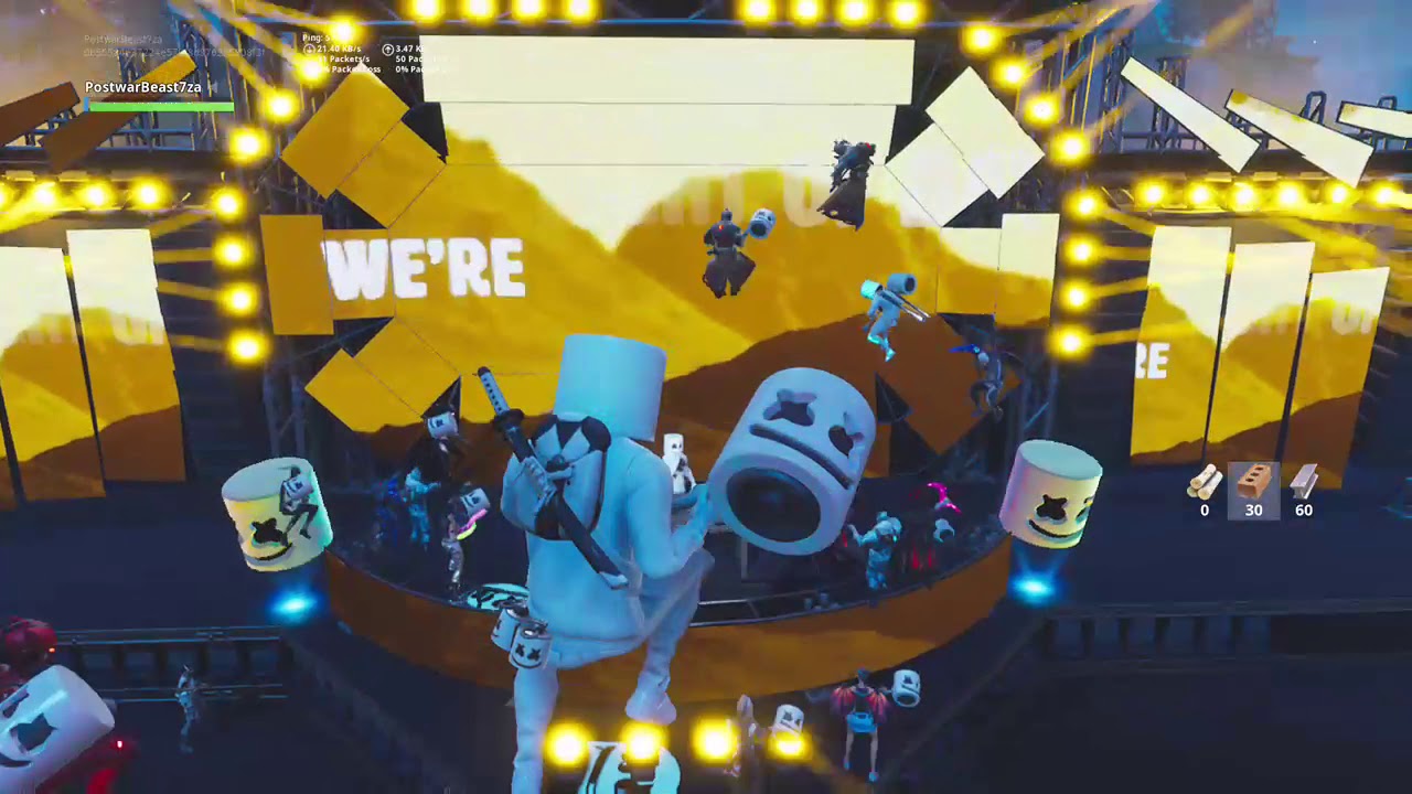 Marshmallow event in fortnite - YouTube