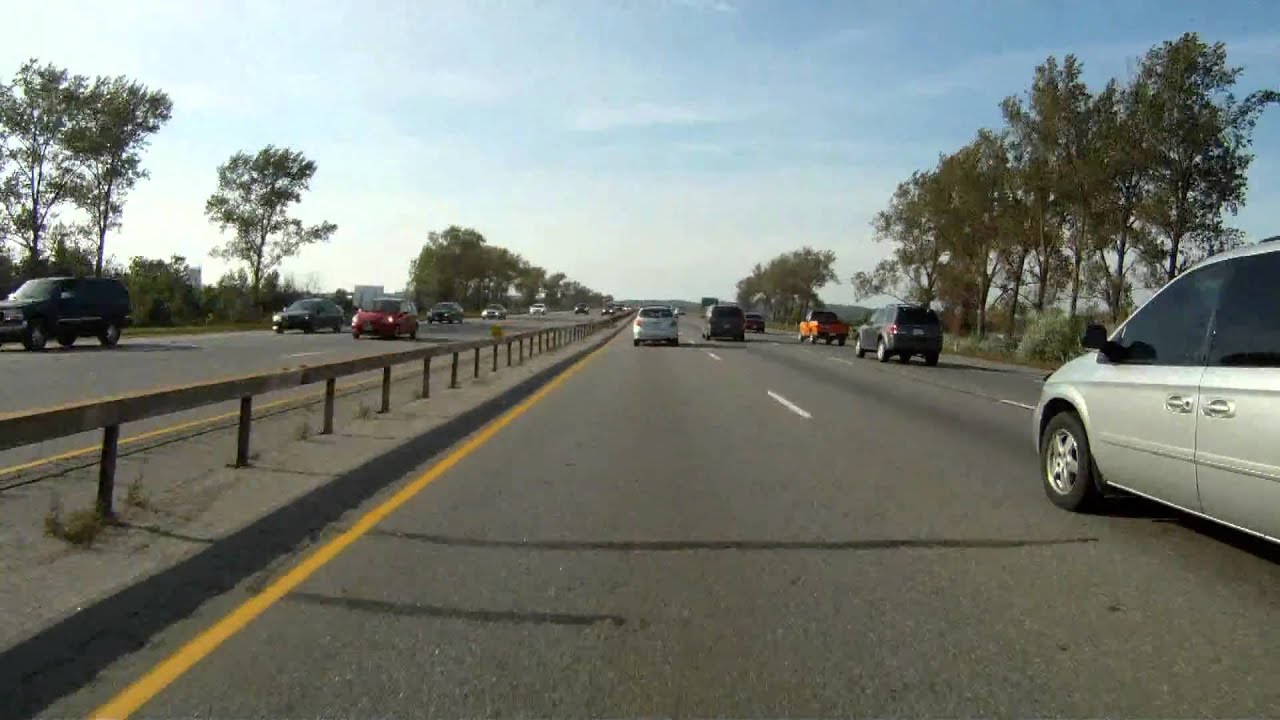 Highway 400 Northbound - Innisfil to Barrie - YouTube