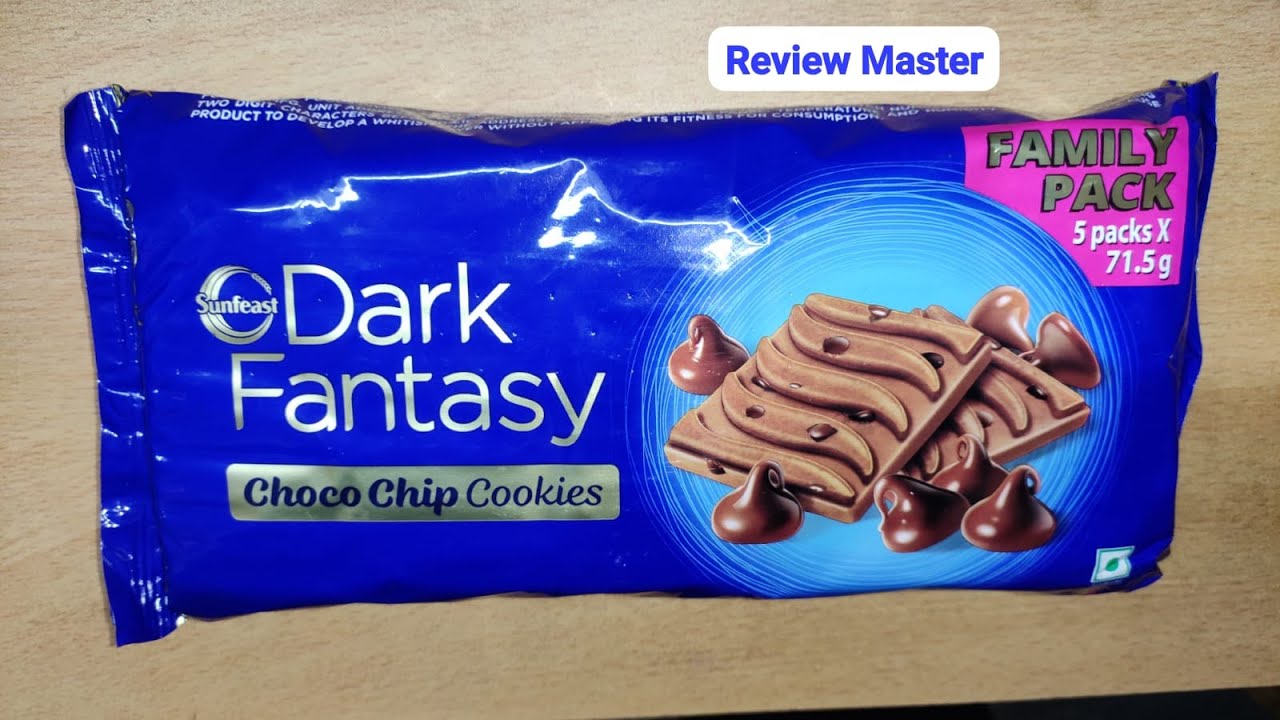 Sunfeast Dark Fantasy Choco Chip Cookies || Dark Fantasy Family Pack ...