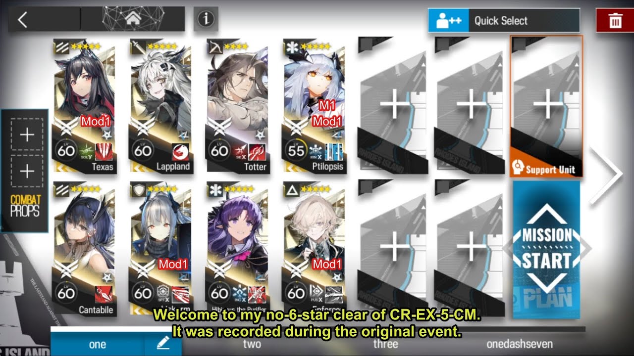 CR-EX-5 CM 5 Star and below only, no items: Enforcer memes [Arknights ...