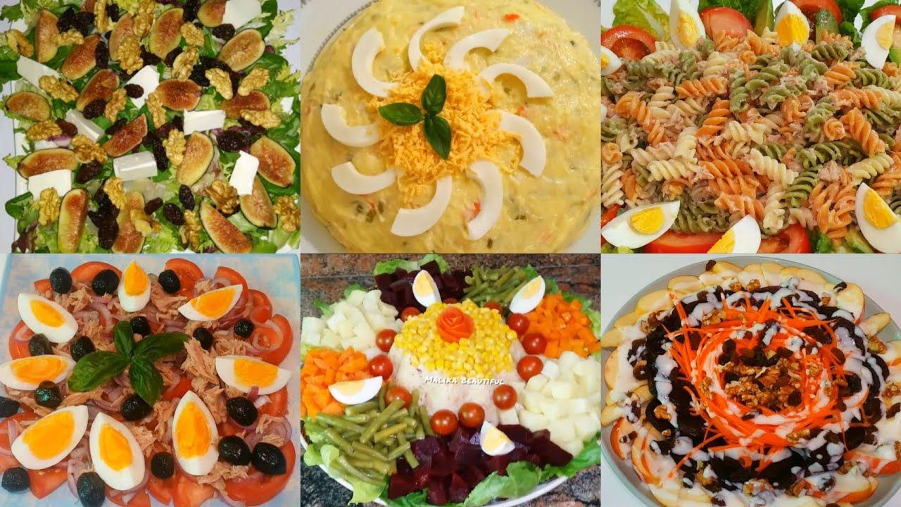 7 Ensaladas Creativas y Nutritivas| Ideal para Meal Prep Semanal - YouTube