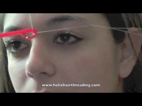 Threading Fine Facial Hair and Eyebrow Shaping with Helix ThreadEase ...