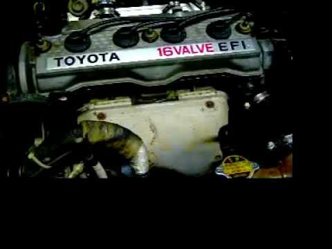 1988 Toyota Corolla 4A-FE engine sound - YouTube