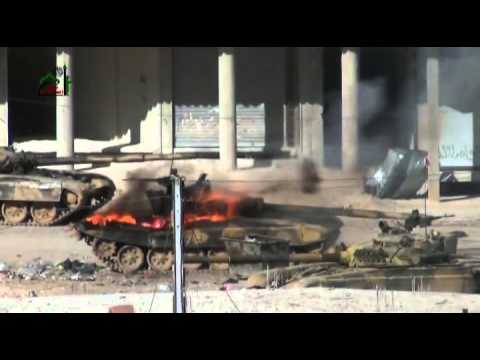T72 tank got hit in Syria - YouTube